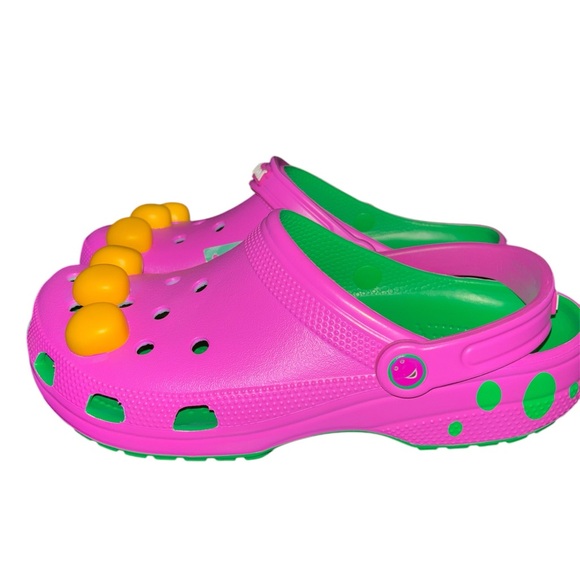 CROCS | Shoes | Crocs Limited Edition Barney Classic Clog Womens 1 Mens ...